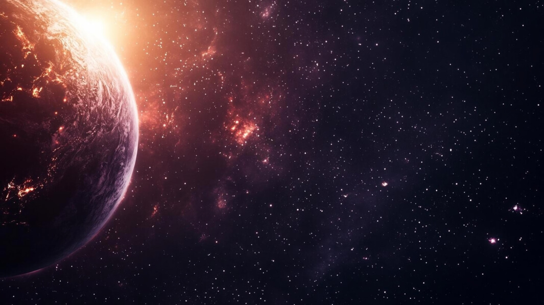 Download Planet in Cosmic Space Backgrounds Online - Creative Fabrica