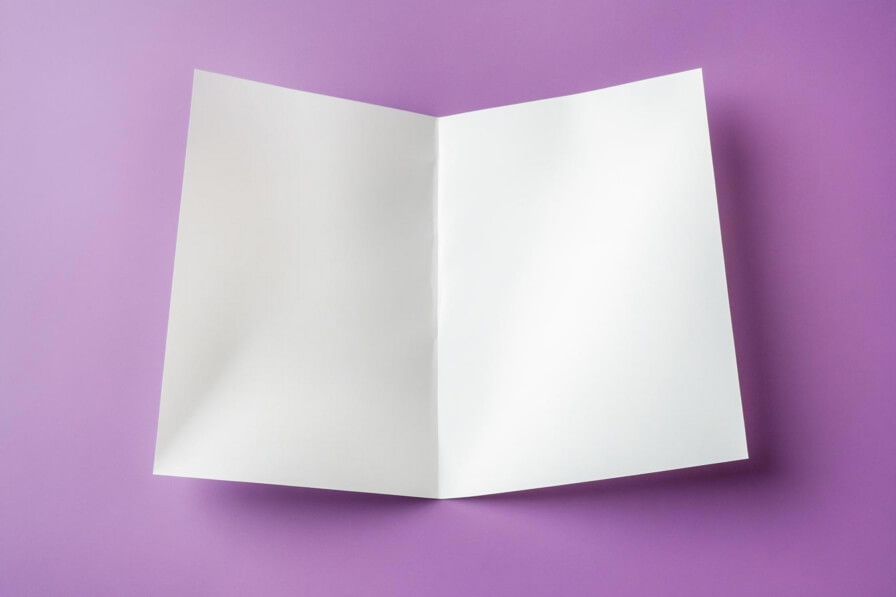Download Open Blank Booklet on Purple Background Mockups Online ...