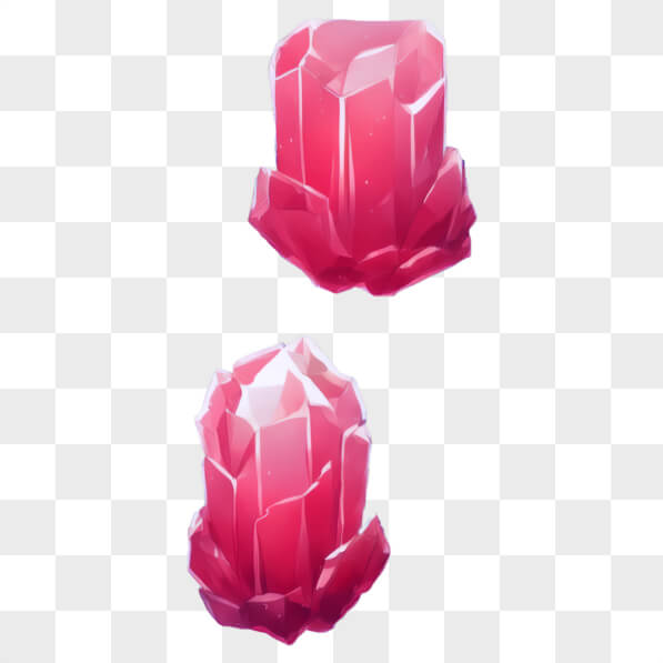 Download Stylized Pink Crystals Cartoons Online - Creative Fabrica