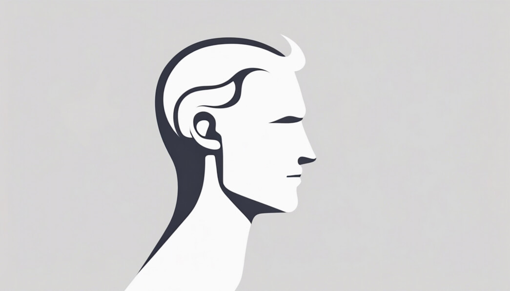 Download Stylized Male Profile in Minimalist Design Backgrounds Online ...