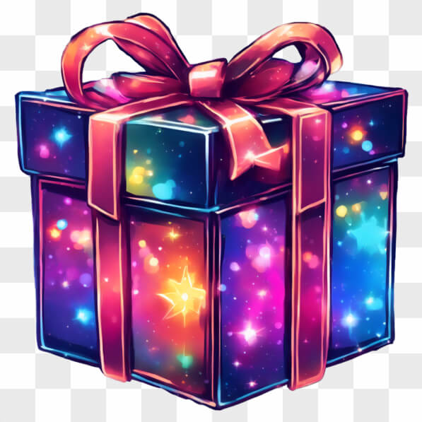 Download Vibrant Cosmic Gift Box Cartoons Online - Creative Fabrica