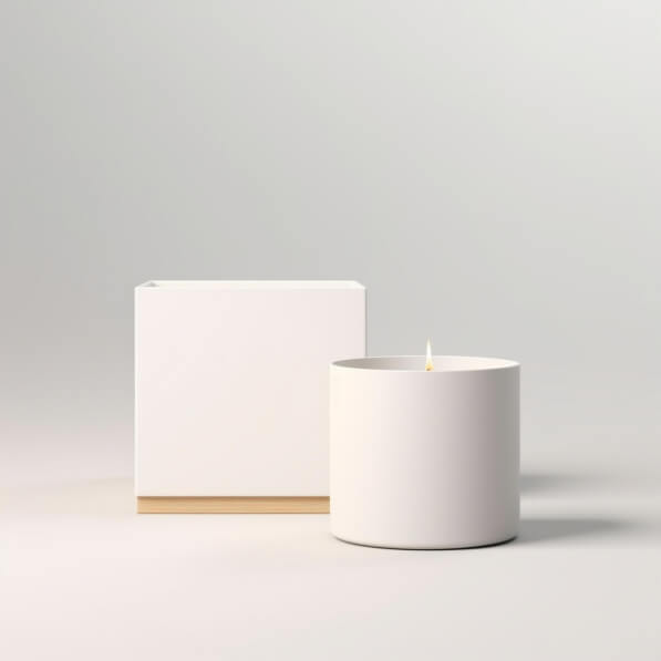 Download Minimalist White Candle and Box Mockups Online - Creative Fabrica