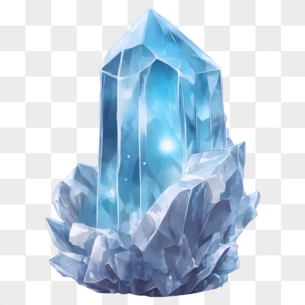 Download Blue Crystal Structure Cartoons Online - Creative Fabrica