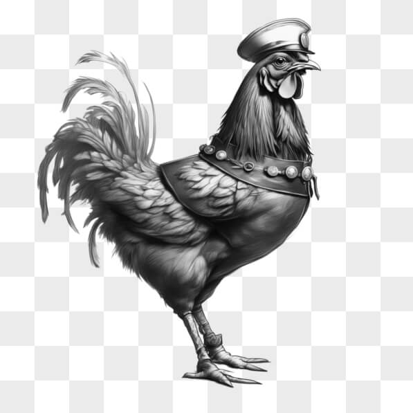 Download Military Chicken Illustration Sketches Online - Creative Fabrica