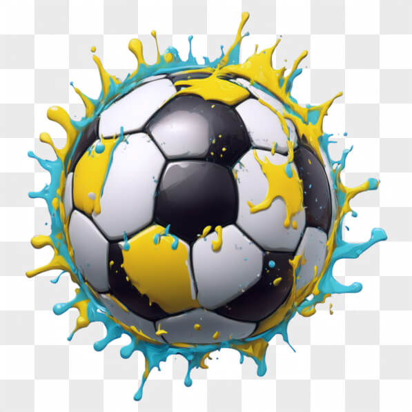 Download Exploding Soccer Ball with Paint Splashes Cartoons Online ...