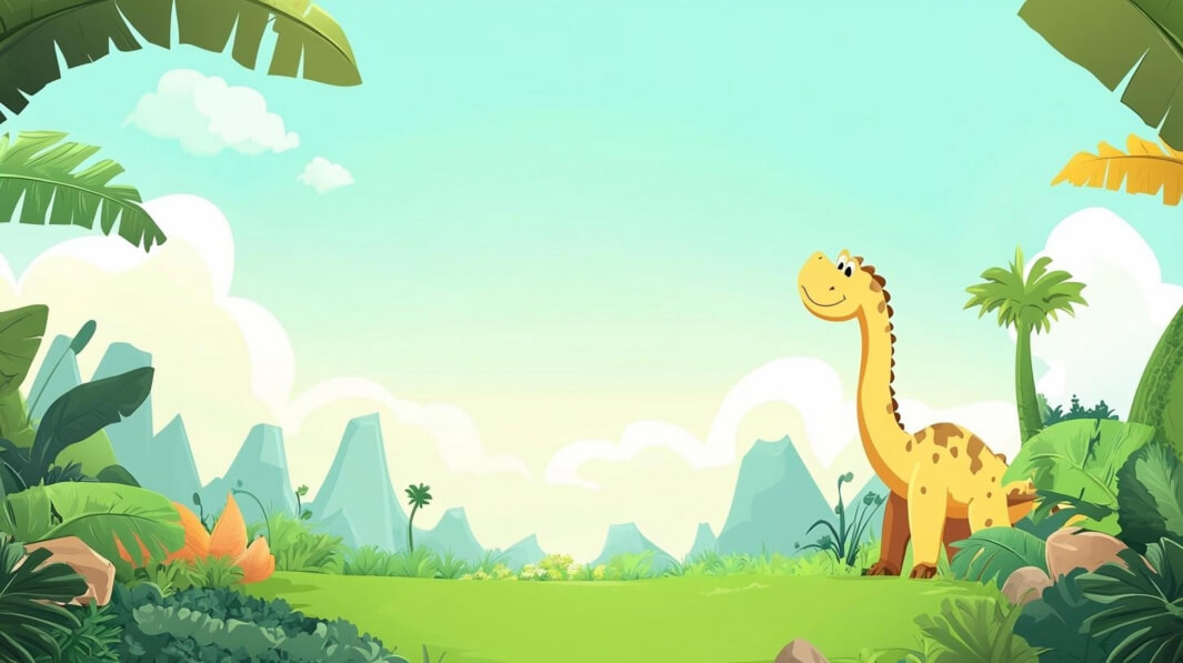 Download Cartoon Dinosaur in Prehistoric Landscape Backgrounds Online ...