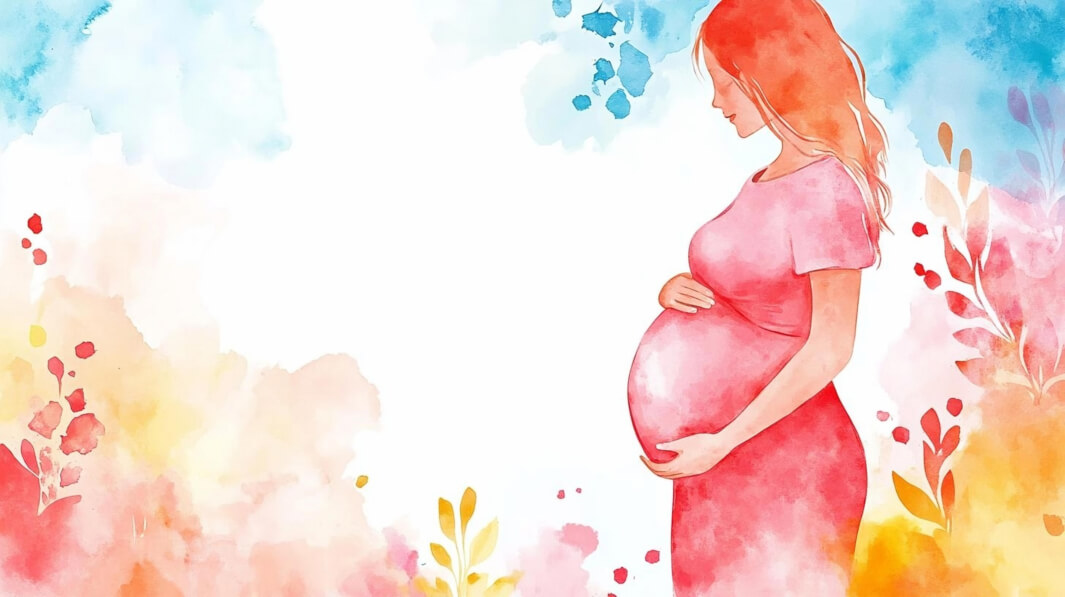 Download Watercolor Illustration of a Pregnant Woman Backgrounds Online ...