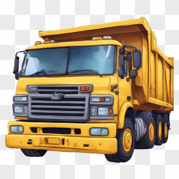 Download Yellow Dump Truck Cartoons Online - Creative Fabrica