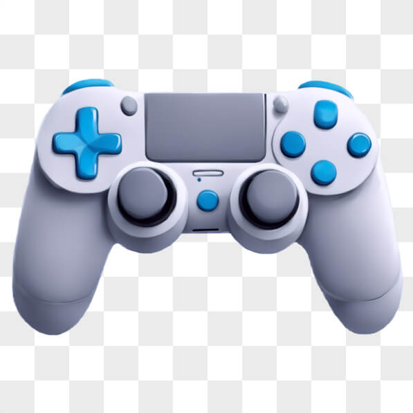 Download Modern Video Game Controller with Blue Accents Cartoons Online ...