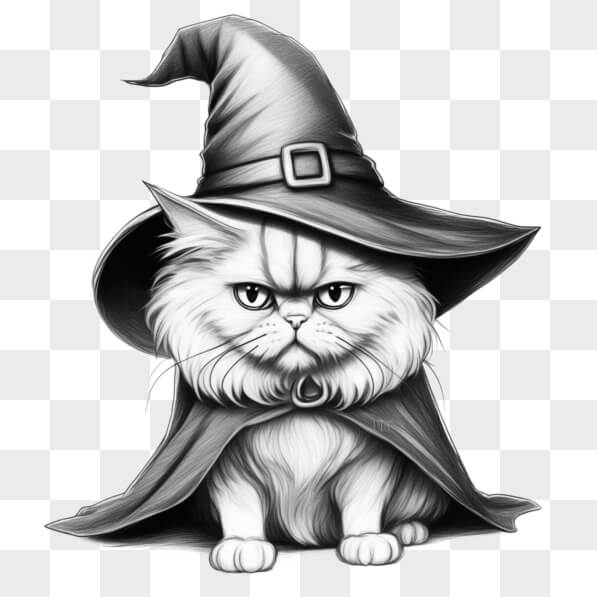 Descarga Ilustración de Gato Mago Bocetos En Línea - Creative Fabrica