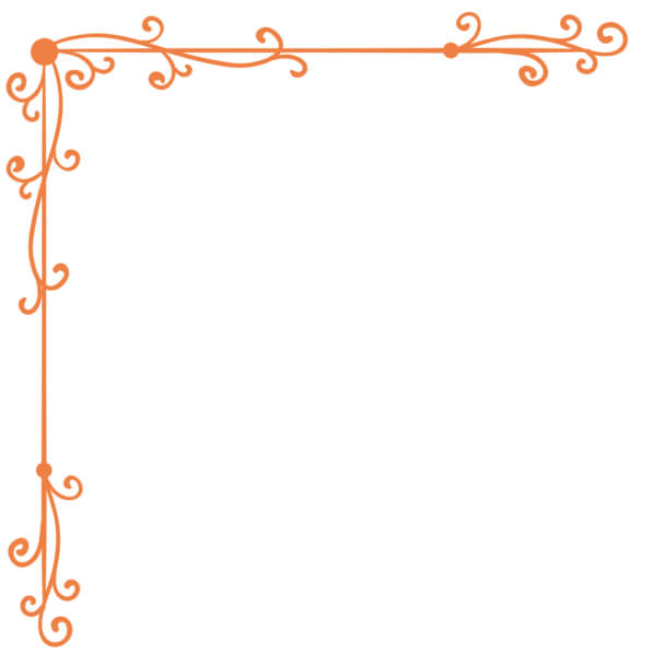 Download Ornate Decorative Border in Orange Borders & Corners Online ...