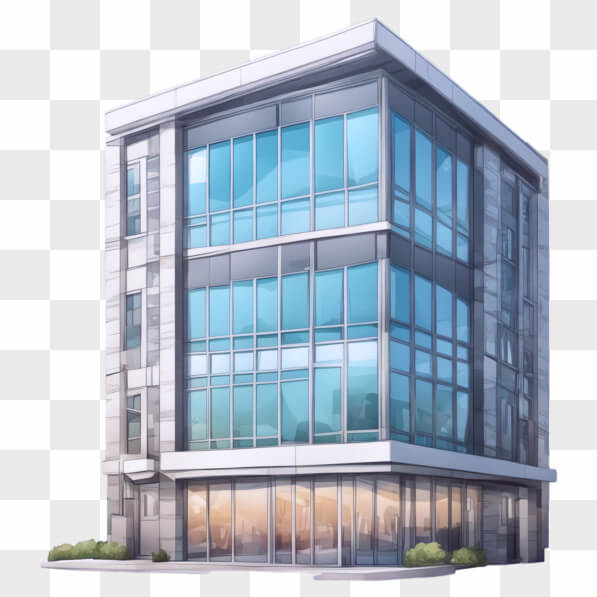 Download Modern Glass Building with Contemporary Design Cartoons Online ...
