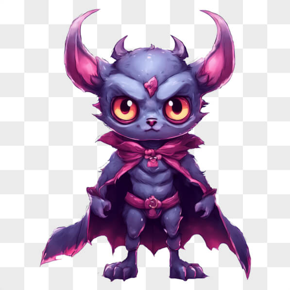 Baixe Criatura Cartoonish com Capa Cartoons - Creative Fabrica