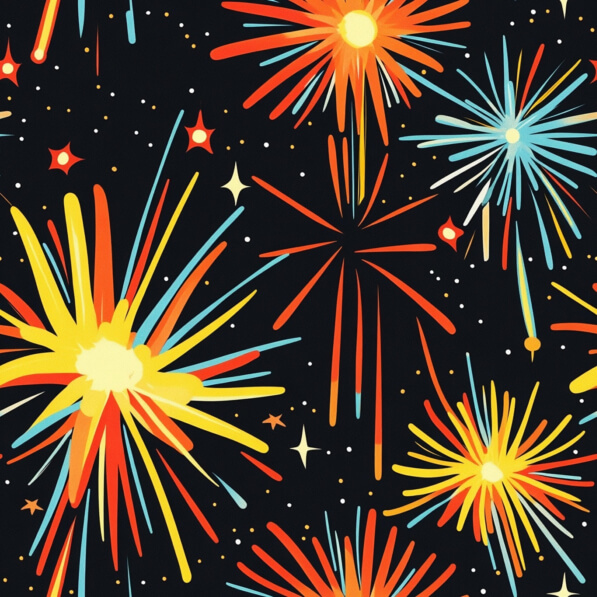 Download Colorful Fireworks Pattern Patterns Online - Creative Fabrica
