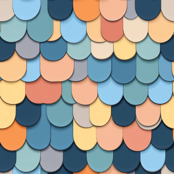 Download Colorful Scalloped Pattern Patterns Online - Creative Fabrica