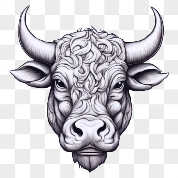Download Stylized Bull Head Illustration Cartoons Online - Creative Fabrica