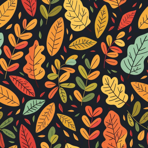 Download Autumn Leaves and Berries Pattern Patterns Online - Creative ...