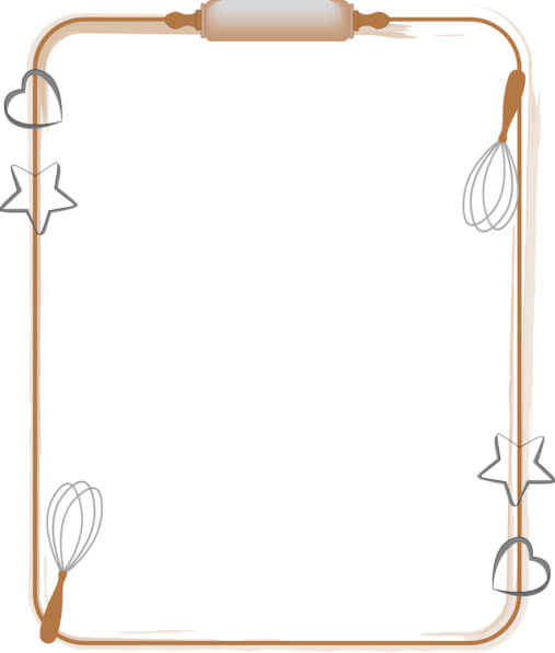Download Decorative Recipe Frame Frames Online - Creative Fabrica