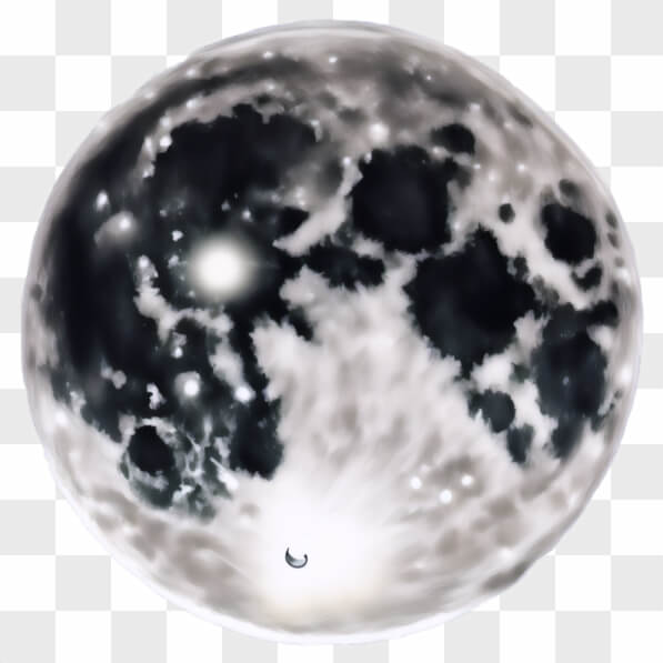 Download Stylized Moon in Space Cartoons Online - Creative Fabrica