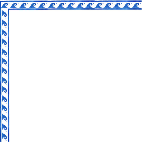 Download Stylized Blue Wave Border Design Borders & Corners Online ...