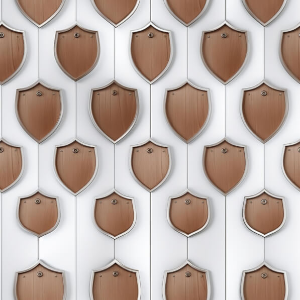 Download Patterned Wooden Shields Patterns Online - Creative Fabrica