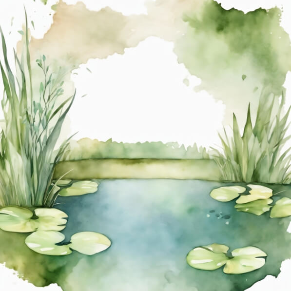 Download Tranquil Pond with Water Lilies Backgrounds Online - Creative ...