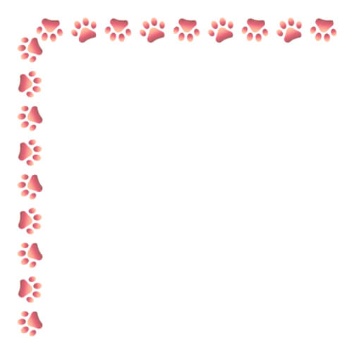 Download Decorative Paw Print Border Design Borders & Corners Online ...