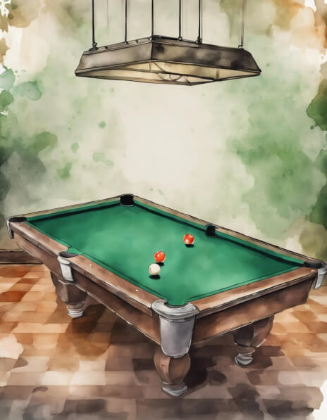 Download Elegant Pool Table in Cozy Interior Backgrounds Online ...