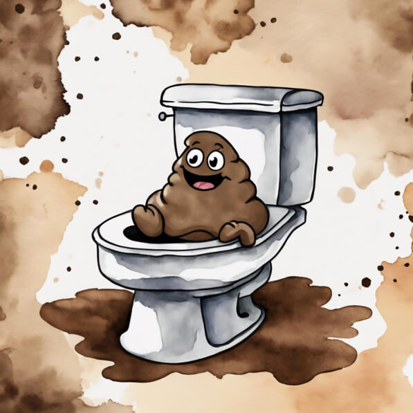 Download Playful Poop Emoji on a Toilet Backgrounds Online - Creative ...