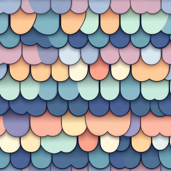Download Colorful Scalloped Pattern Patterns Online - Creative Fabrica