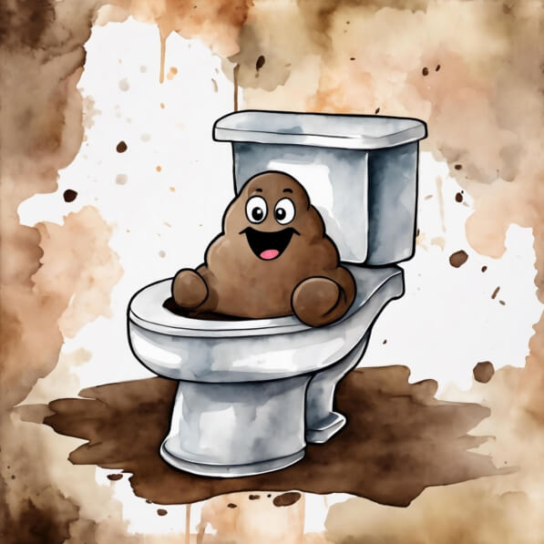 Download Cartoonish Poop Character in Toilet Backgrounds Online ...