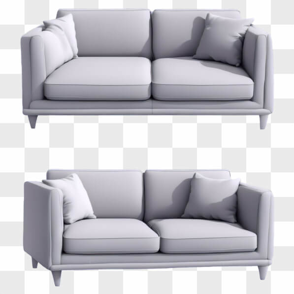 Download Modern Light Gray Sofa Set Cartoons Online - Creative Fabrica