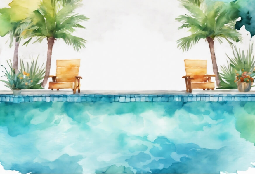 Download Relaxing Poolside Scene Backgrounds Online - Creative Fabrica