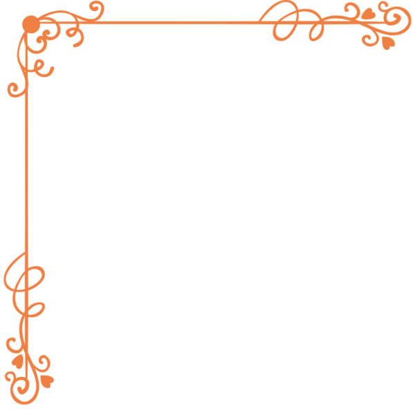 Descarga Borde Naranja Decorativo Bordes y Esquinas En Línea - Creative ...