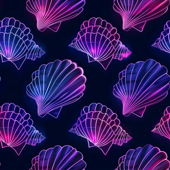 Download Neon Shell Pattern Patterns Online - Creative Fabrica