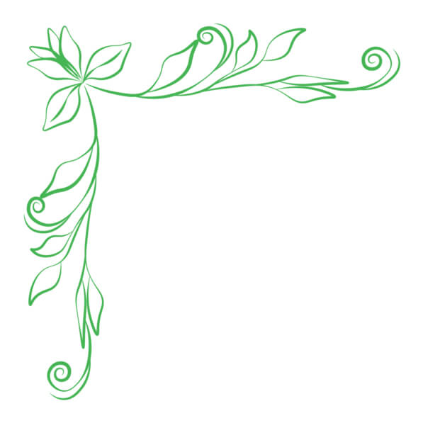 Download Floral Corner Design in Green Borders & Corners Online ...
