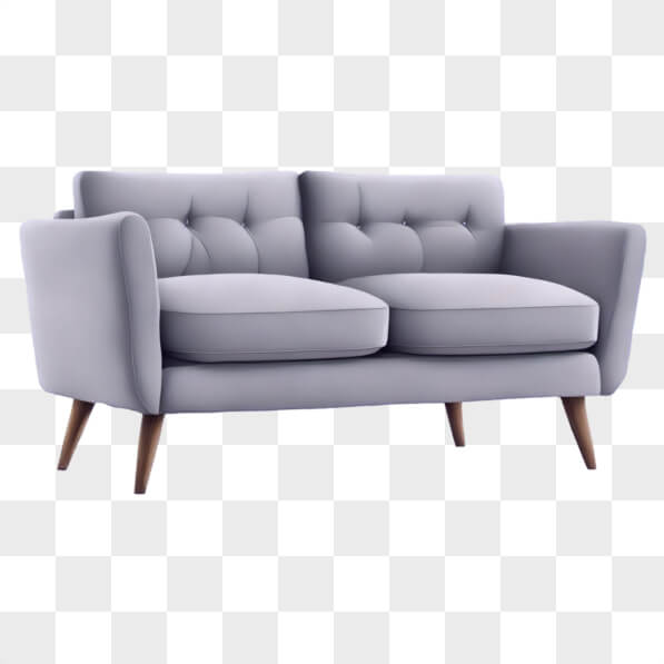 Download Stylish Light Gray Sofa Cartoons Online - Creative Fabrica