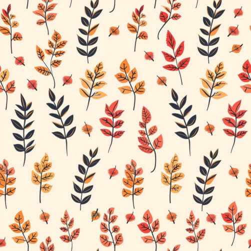 Download Autumn Leaves and Berries Pattern Patterns Online - Creative ...