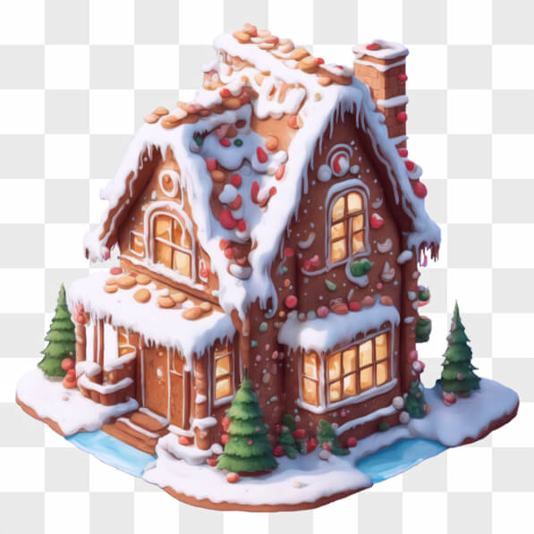 Download Gingerbread House in a Winter Wonderland Cartoons Online ...