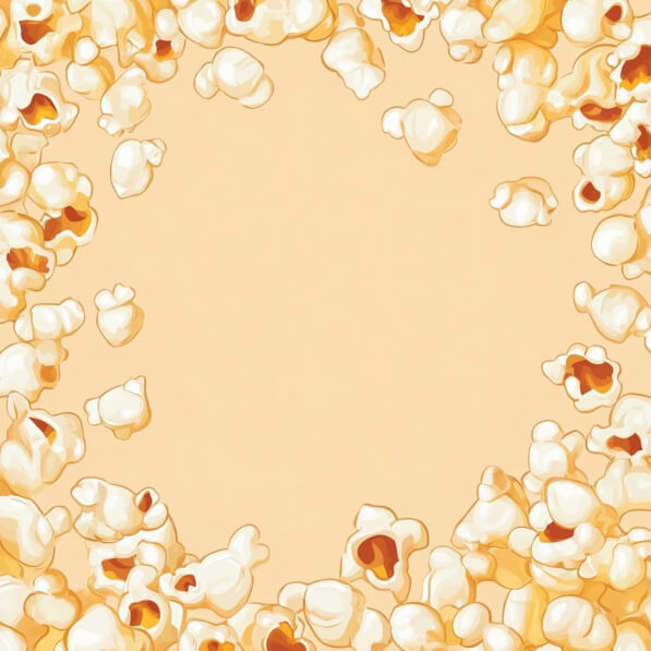 Download Popcorn Border on Light Background Backgrounds Online ...