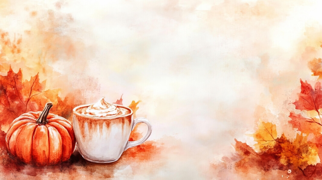 Download Cozy Autumn Scene with Pumpkin and Coffee Backgrounds Online ...