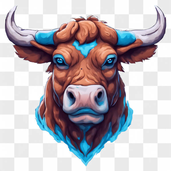 Download Stylized Bull's Head in Artistic Rendering Cartoons Online ...