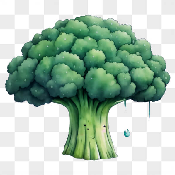 Download Whimsical Broccoli Tree Illustration Cartoons Online ...