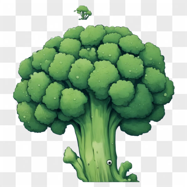 Download Whimsical Broccoli Illustration Cartoons Online - Creative Fabrica