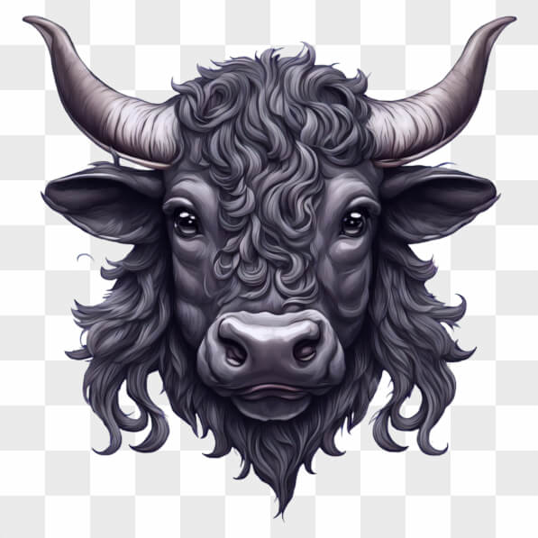 Descarga Cabeza de toro con pelo rizado Cartoons En Línea - Creative ...