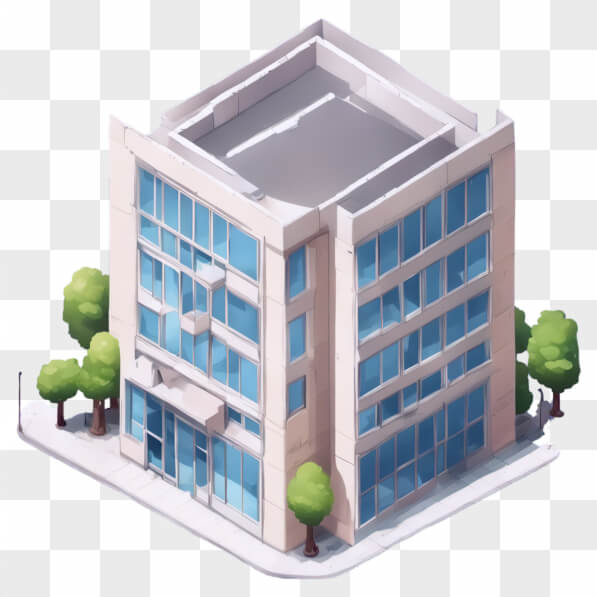 Download Modern Office Building with Glass Windows Cartoons Online ...