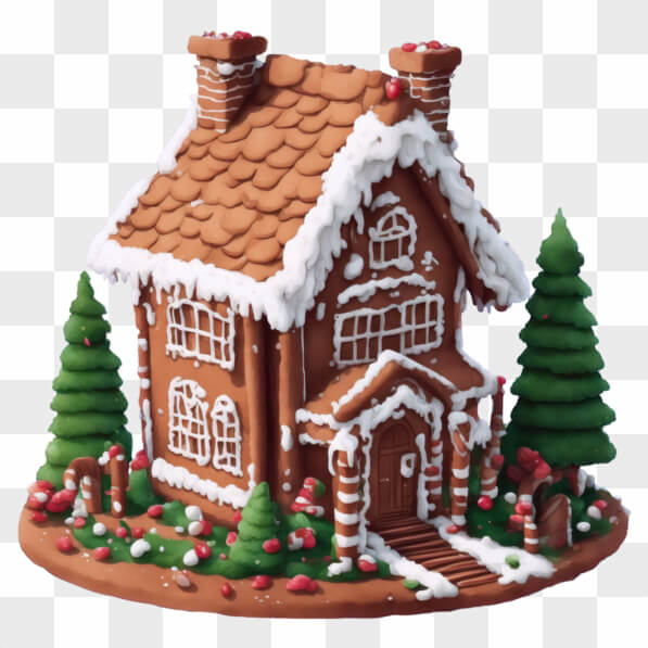 Download Gingerbread House with Candy Decorations Cartoons Online ...