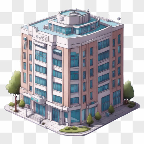 Download Modern Office Building with Glass Windows Cartoons Online ...