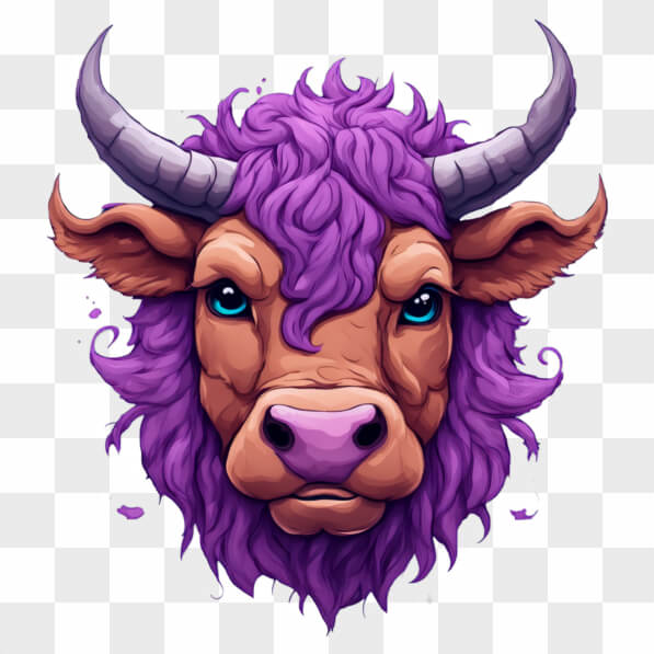 Download Whimsical Purple Bull Illustration Cartoons Online - Creative ...