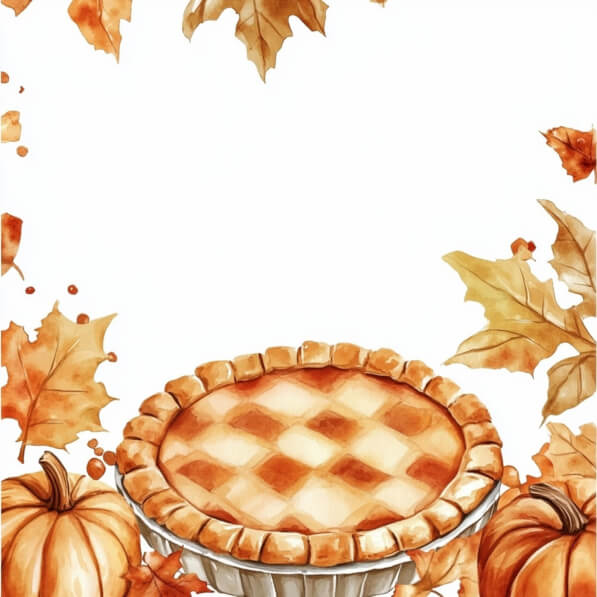 Download Autumn Pumpkin Pie with Leaves and Pumpkins Backgrounds Online ...